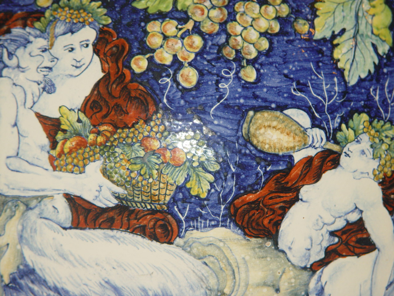 LARGE Hand Painted BY IPPOLITO LUIGI DERUTA 23" Vase | eBay